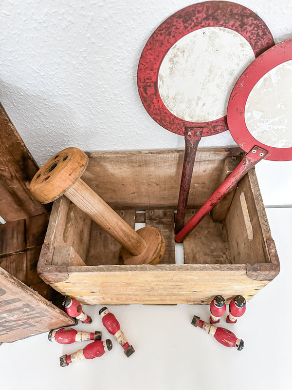 Vintage Bahn-Signal Original Schaffnerkelle